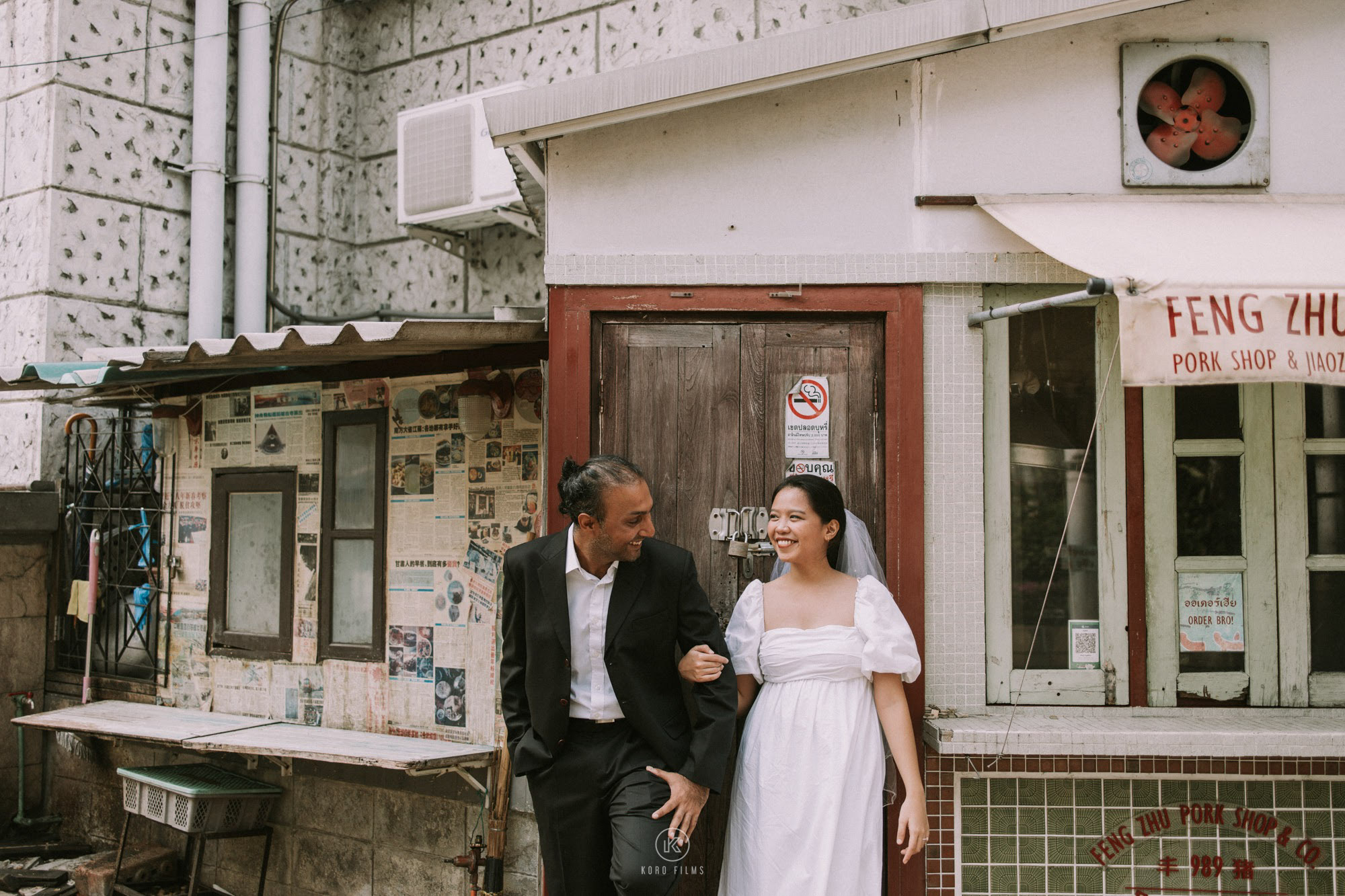 Street Pre Wedding of Patty & Sun Sham in Bangkok