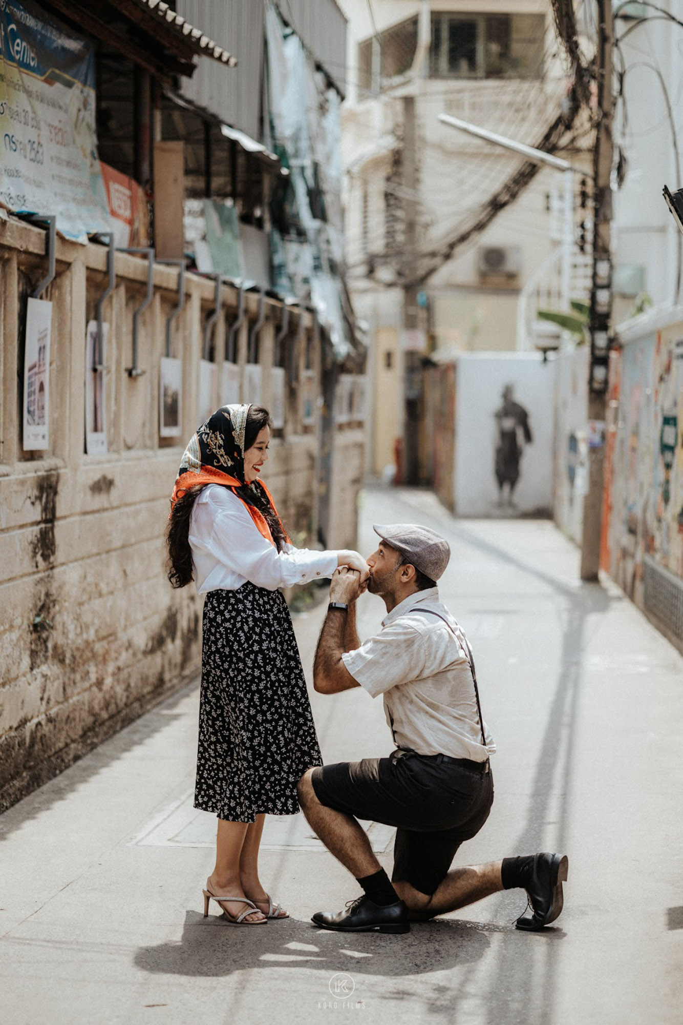 Street Pre Wedding of Patty & Sun Sham in Bangkok