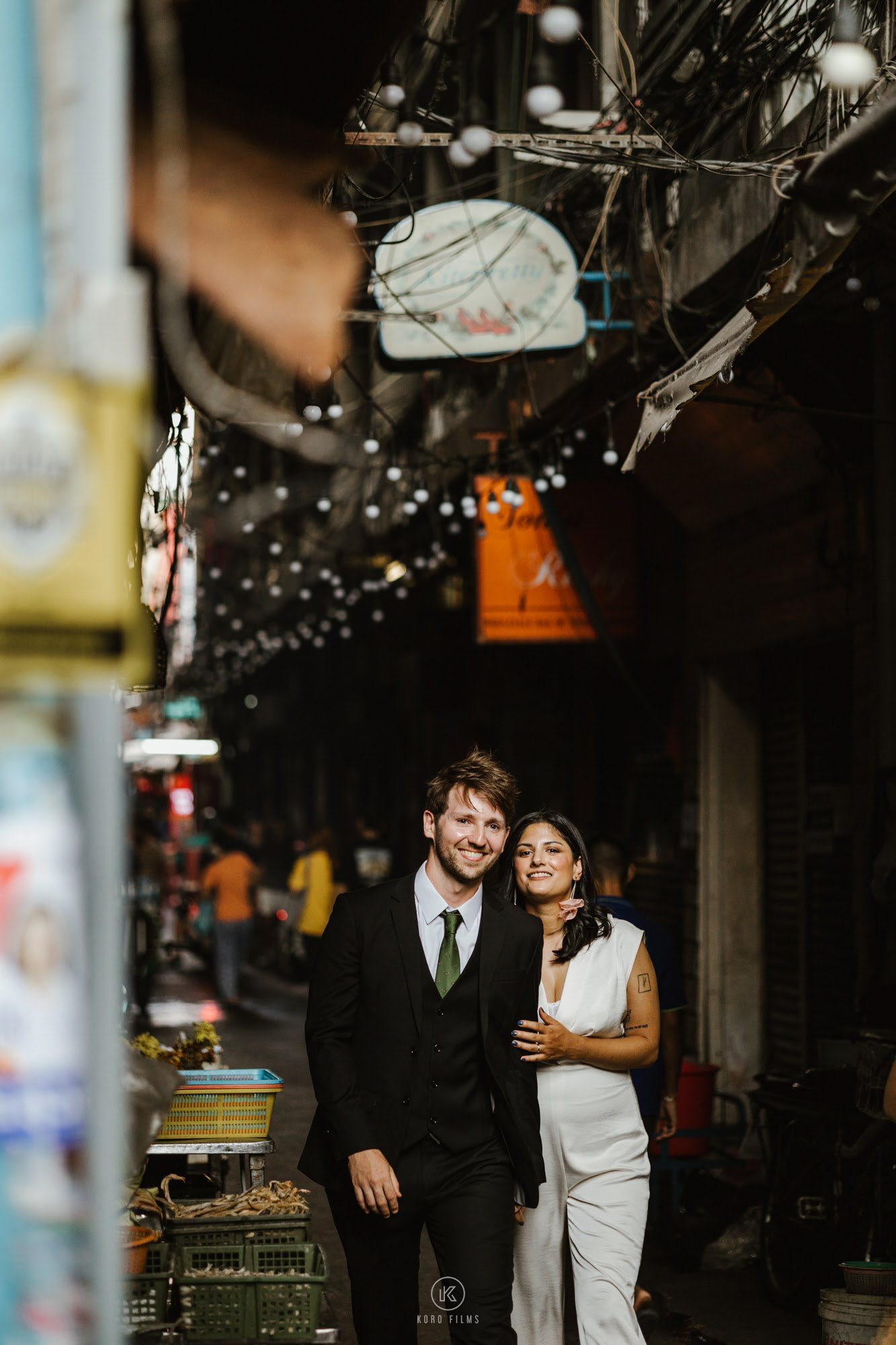 Street Pre Wedding Photoshoot at Chaina Town in Bangkok