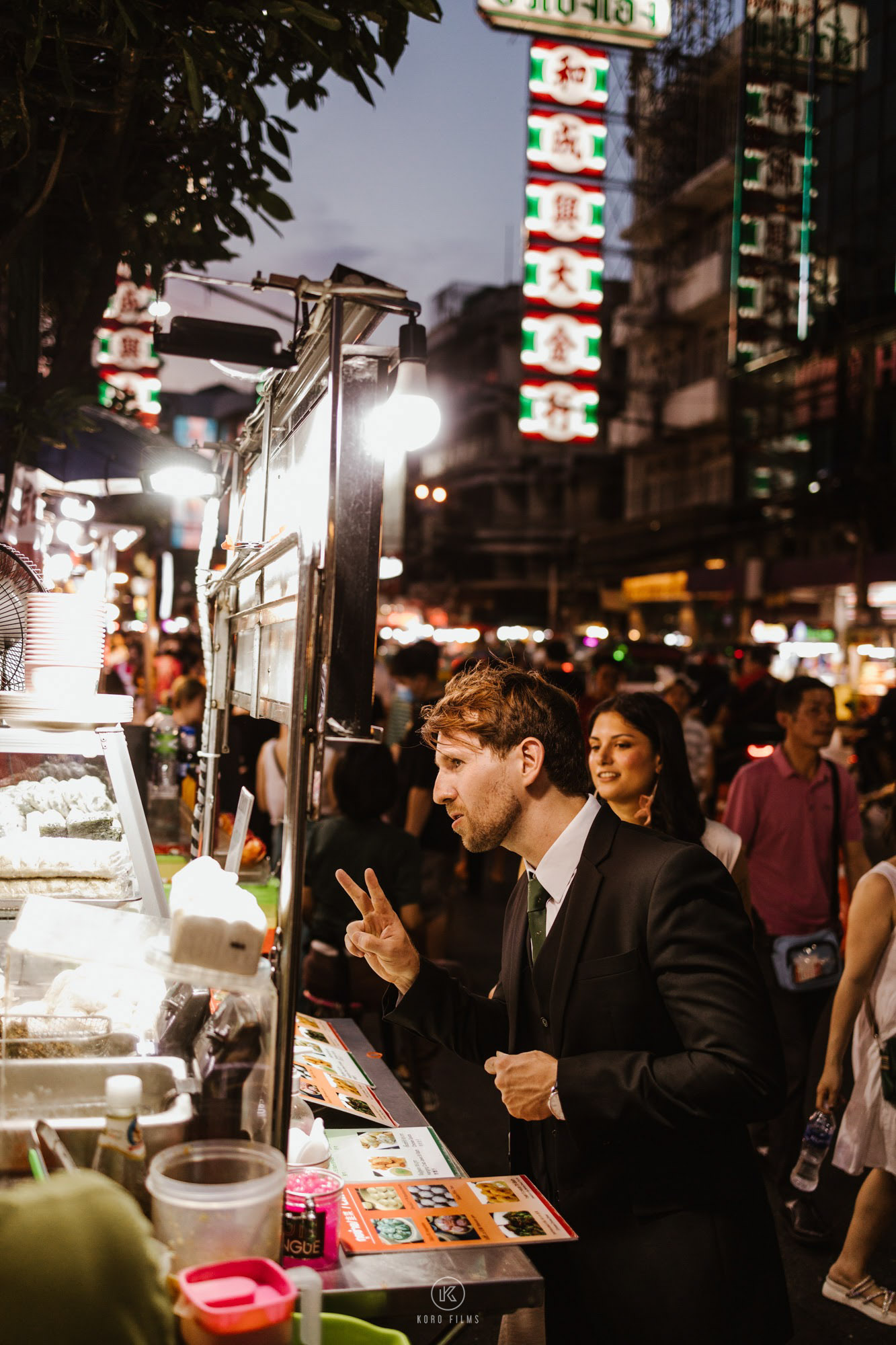 Street Pre Wedding Photoshoot at Chaina Town in Bangkok