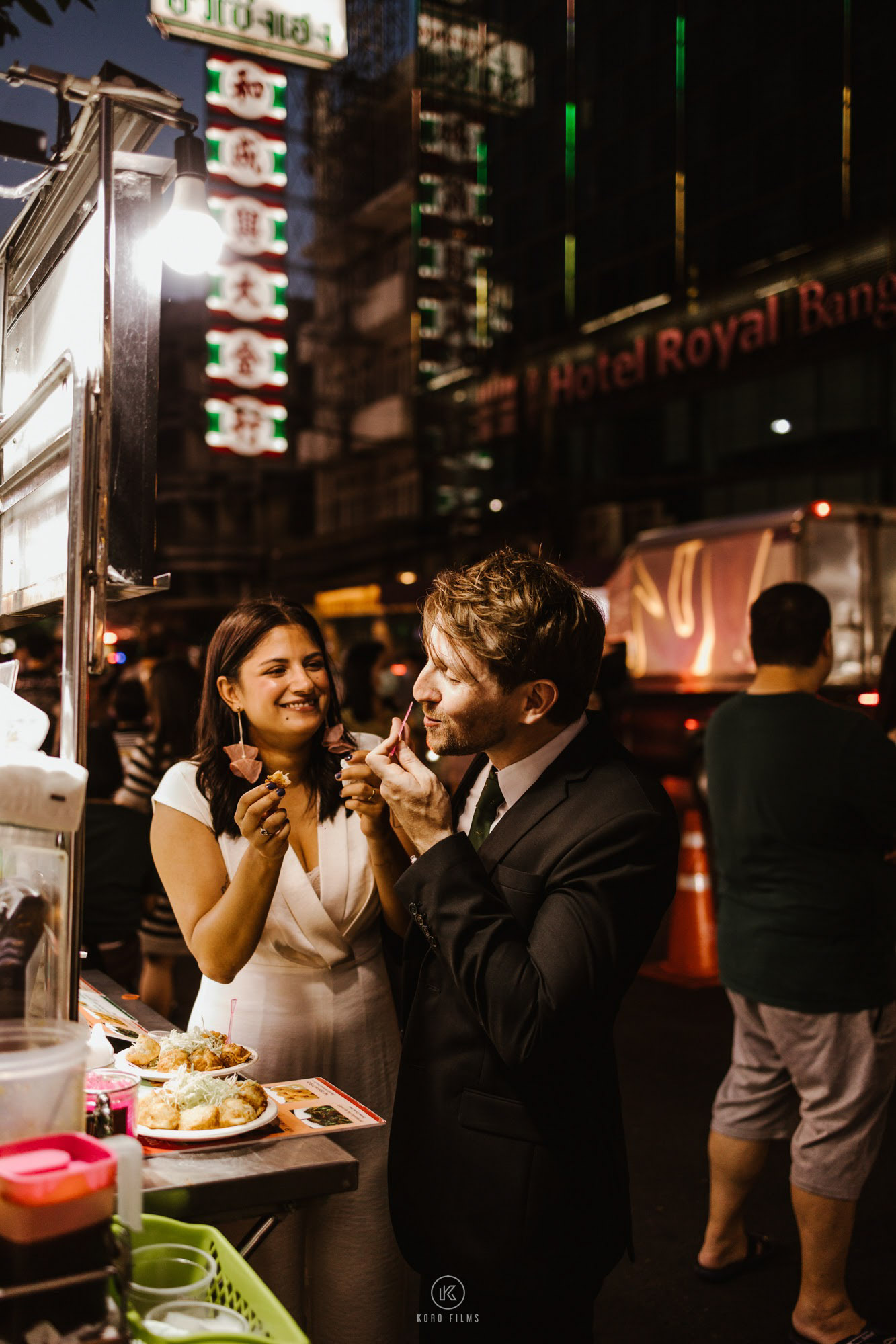 Street Pre Wedding Photoshoot at Chaina Town in Bangkok