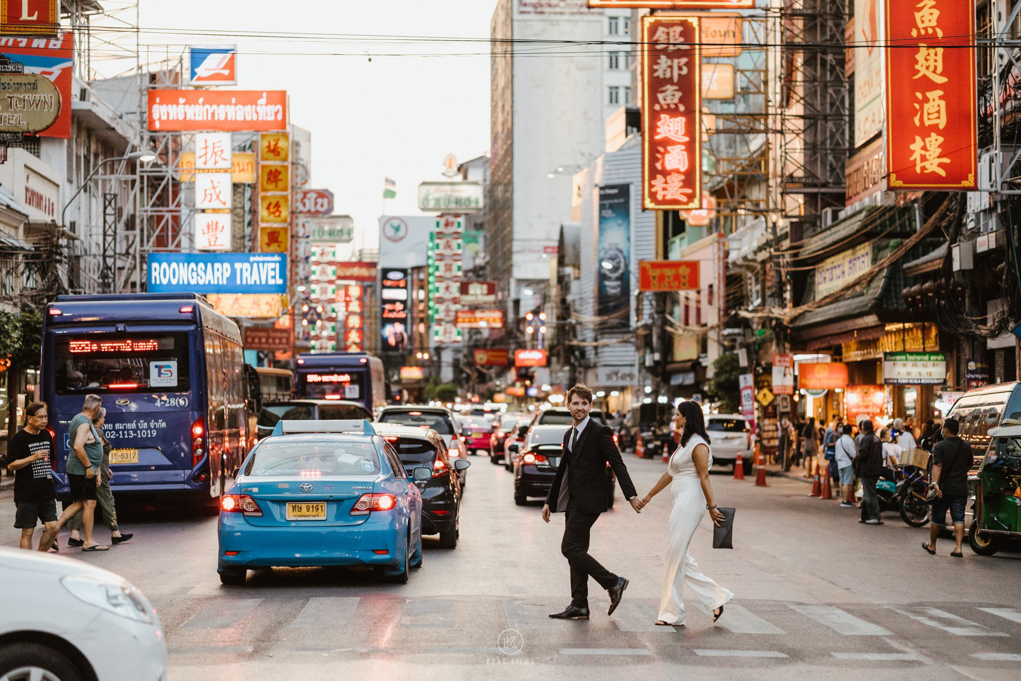 Street Pre Wedding Photoshoot at Chaina Town in Bangkok