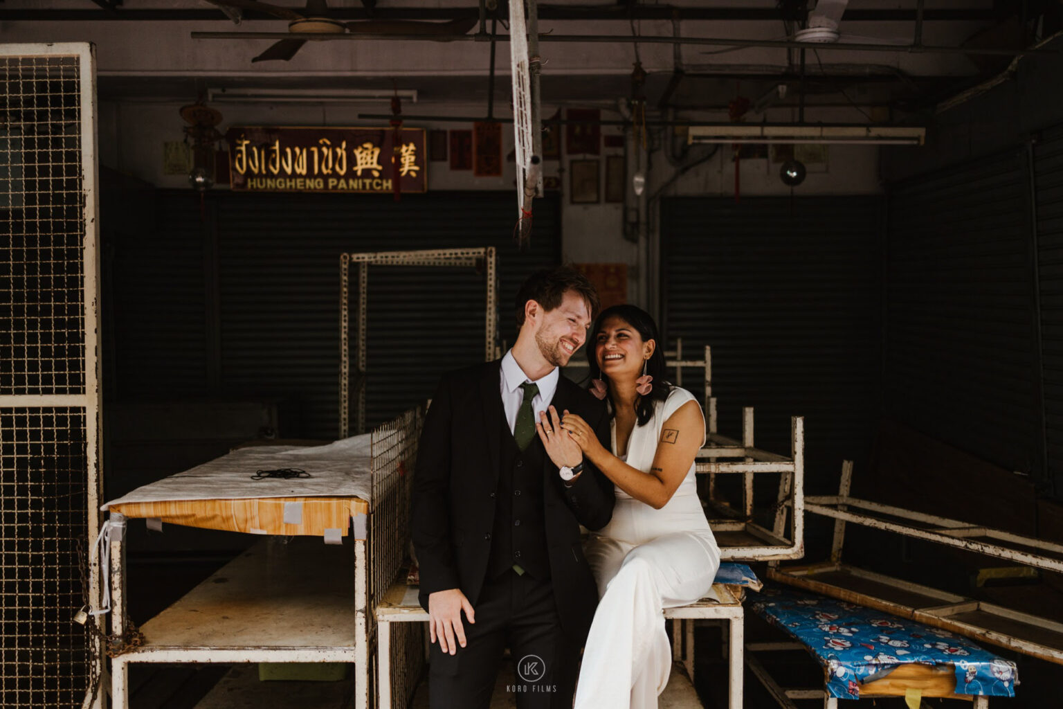 Street Pre Wedding Photoshoot at Chaina Town in Bangkok