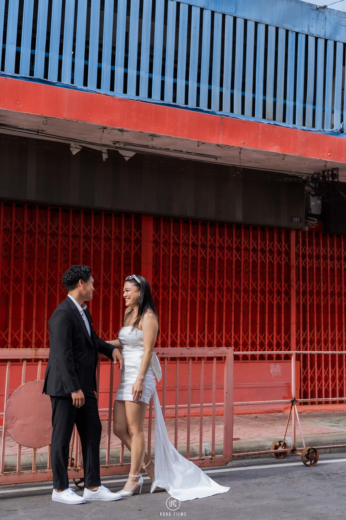 Street Pre Wedding of Tracy & Lan at Chaina Town in Bangkok